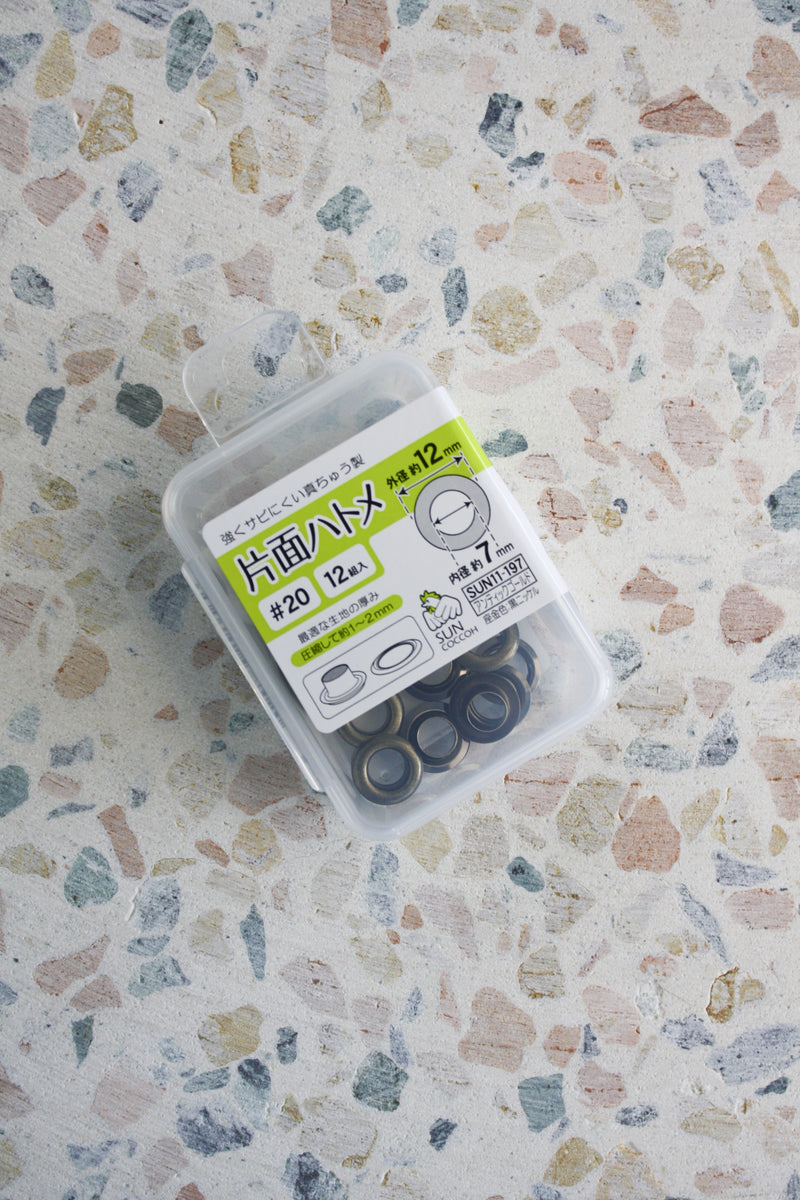 Japanese Metal Eyelets 7MM | Silver & Antique Gold – Drapers Fabrics