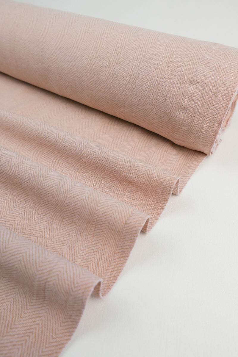 Lucia - Double-Faced Printed Linen | Soft Rose (LAST CUT - 2.2M ...