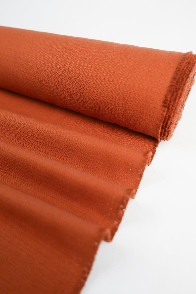 Rio - Brazilian Cotton Canvas | Brick – Drapers Fabrics