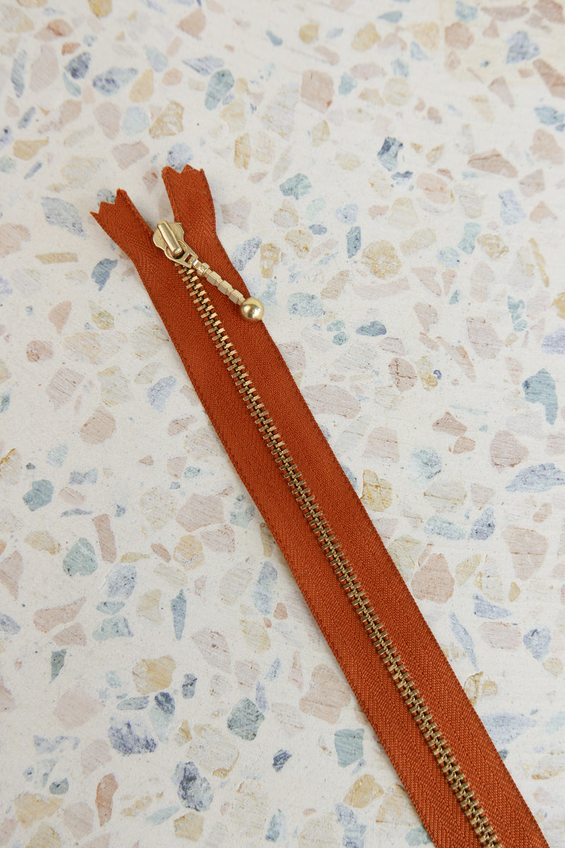 YKK 90cm Metal Zip With Toggle | Spice – Drapers Fabrics