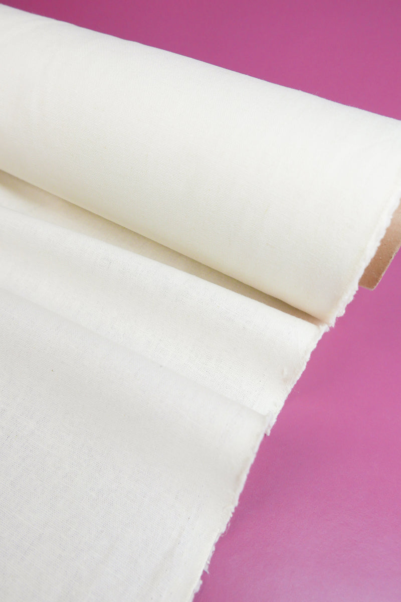 Freya - Heavy Square Weave Linen | Rice – Drapers Fabrics