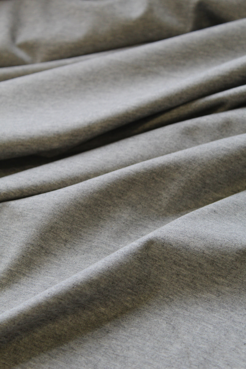 Sawyer - Cotton Knit | Grey Marle – Drapers Fabrics